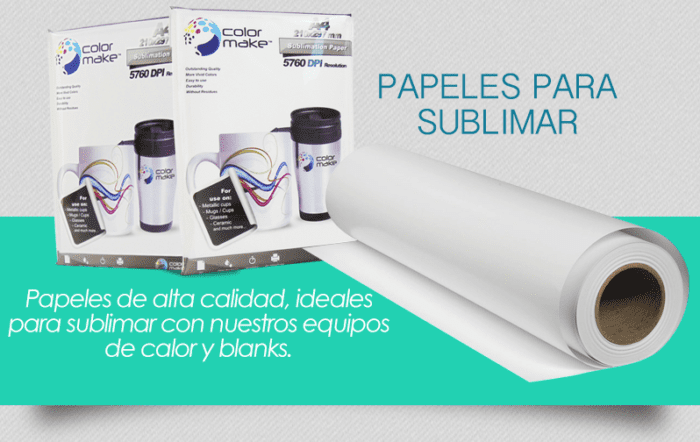 Conoce bien la función del papel de sublimación - Color Make™