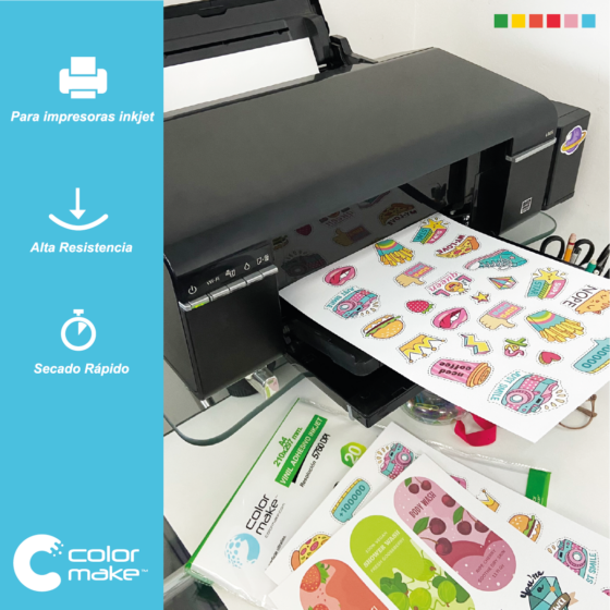 Vinil Adhesivo Imprimible Inkjet Blanco Mate A4 - Corte a Detalle y ...