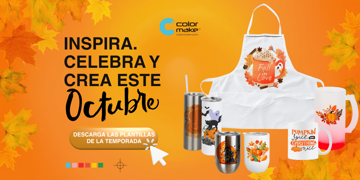🎃🍂 Descarga tus plantillas de octubre para sublimación y crea sin ...